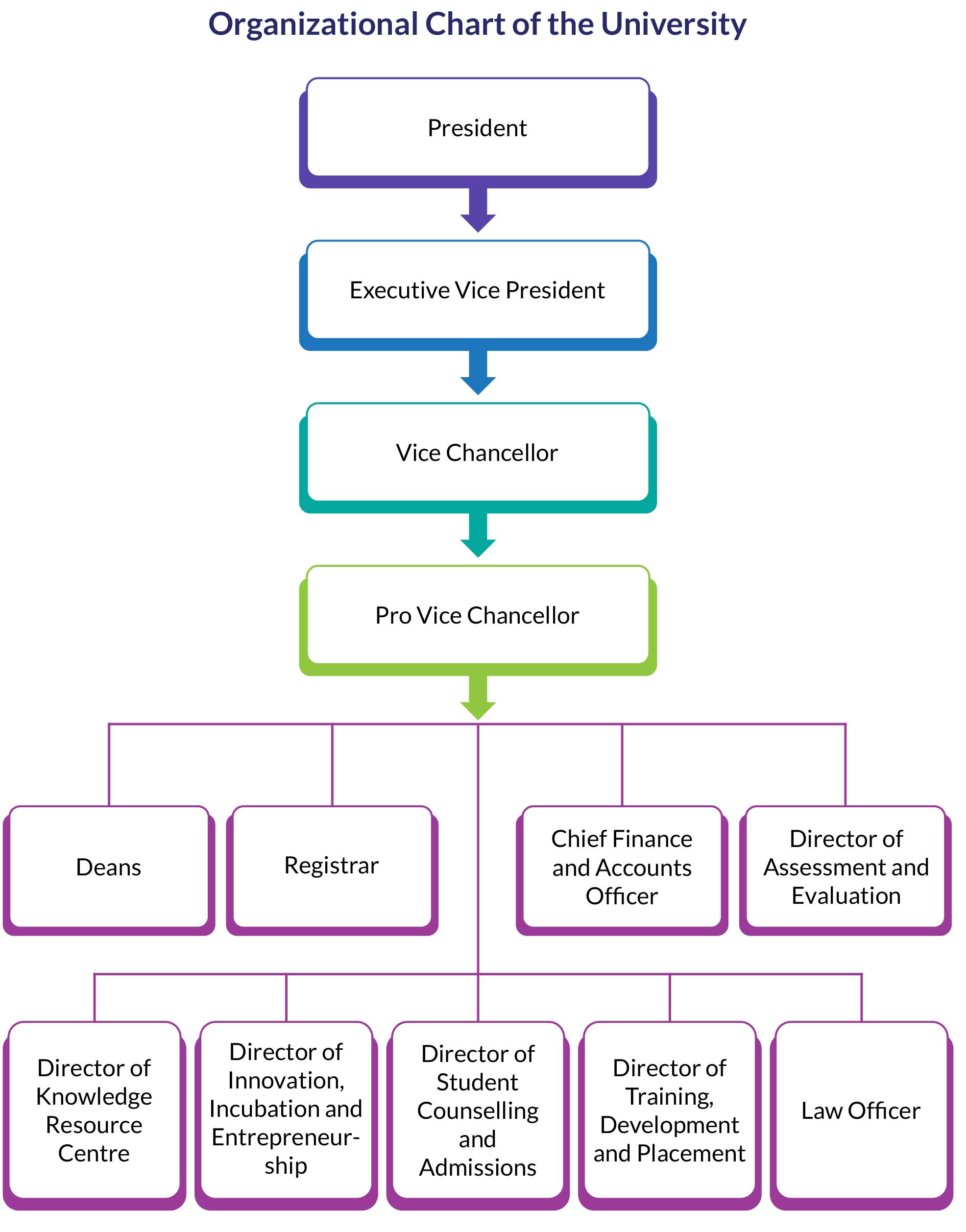 Organizational Structure | Best University in Vasai | Universal ...